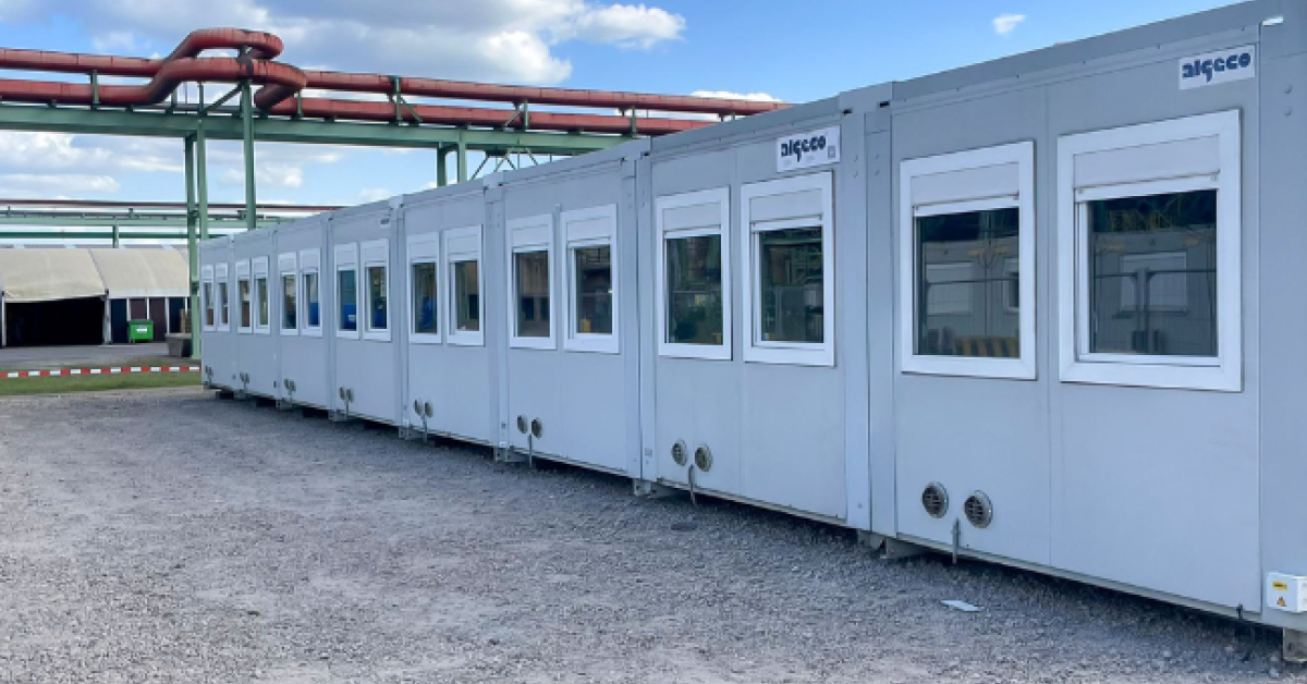 Successful installation of modular building | Algeco